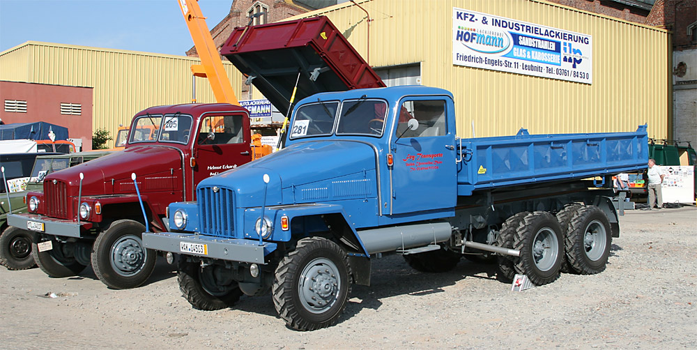 2 IFA G5 Kipper in Werdau zum Treffen Foto & Bild | autos & zweiräder ...