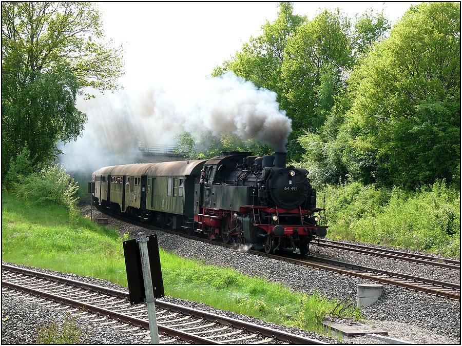 64 491 am Beginn der Schiefen Ebene Foto & Bild | historische eisenbahnen, museale bahnen ...
