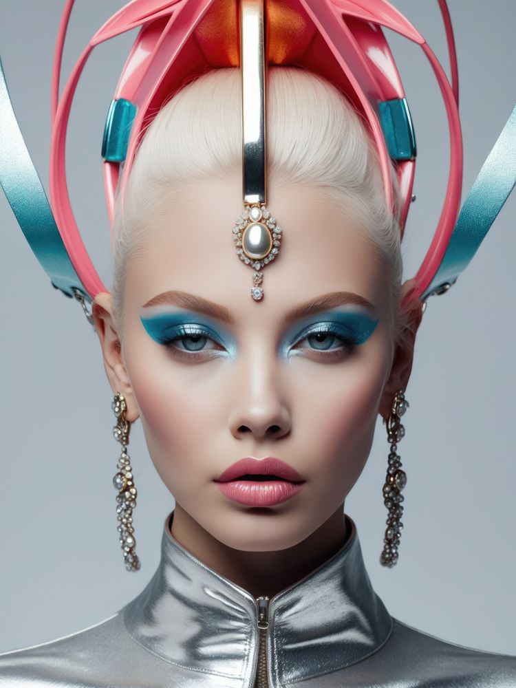 A beautiful albino female pop artist1 Foto & Bild | ki-generierte bilder, ki - menschen, ki ...