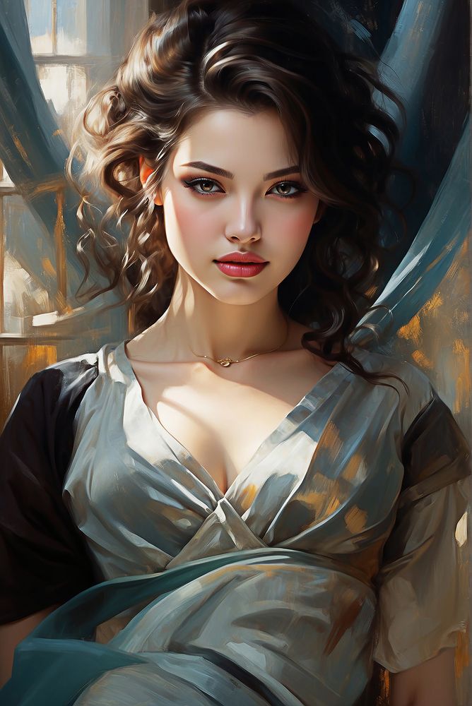 A beautiful female portrait Foto & Bild | ki - archiv, ki-generierte bilder, ki Bilder auf ...