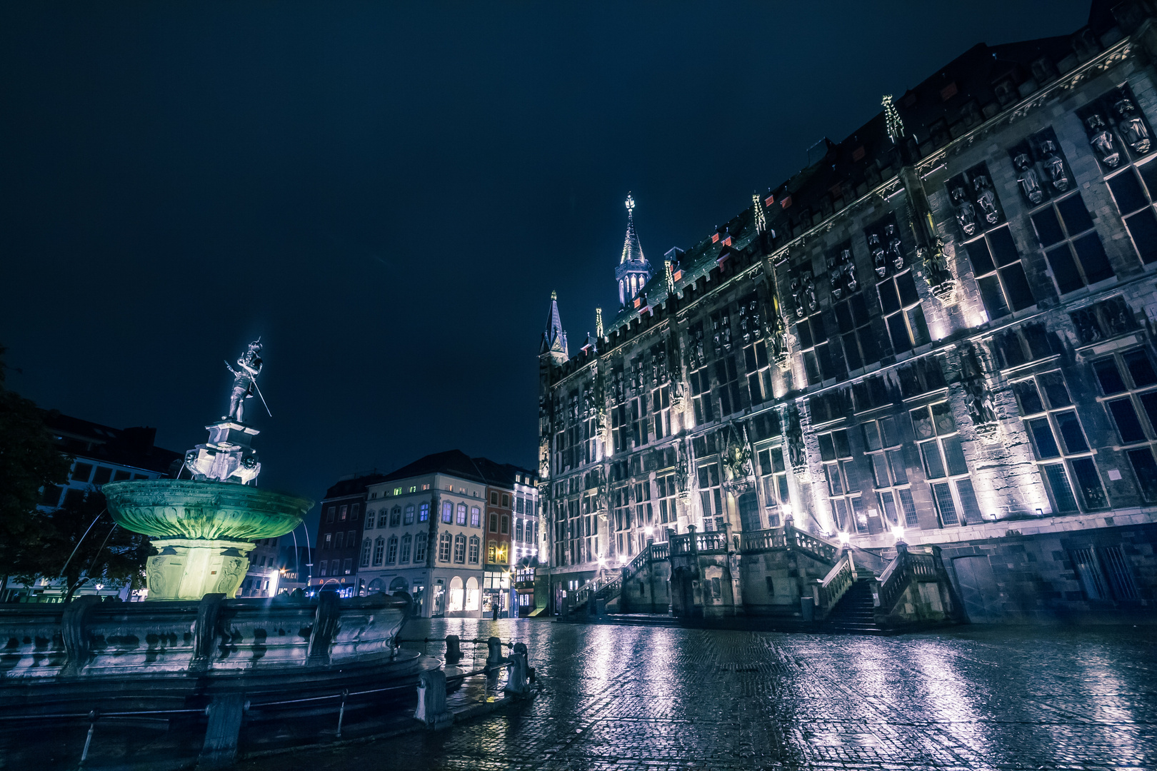 Aachen bei Nacht 4 Foto & Bild | nacht, aachen, altstadt Bilder auf fotocommunity