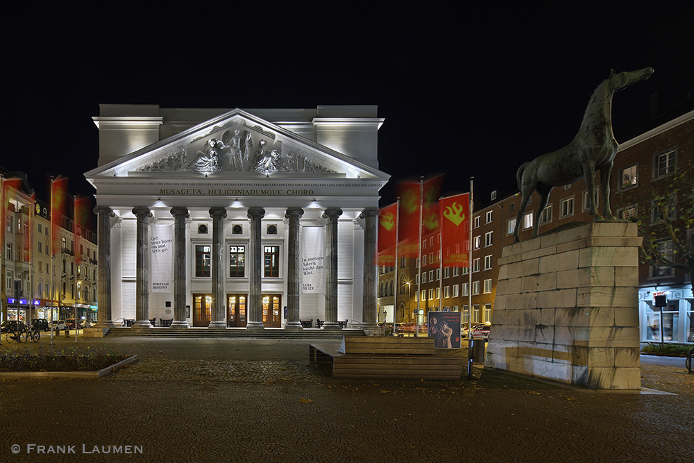 Aachen - Theater Foto & Bild | architektur, architektur bei nacht, aachen nacht Bilder auf ...