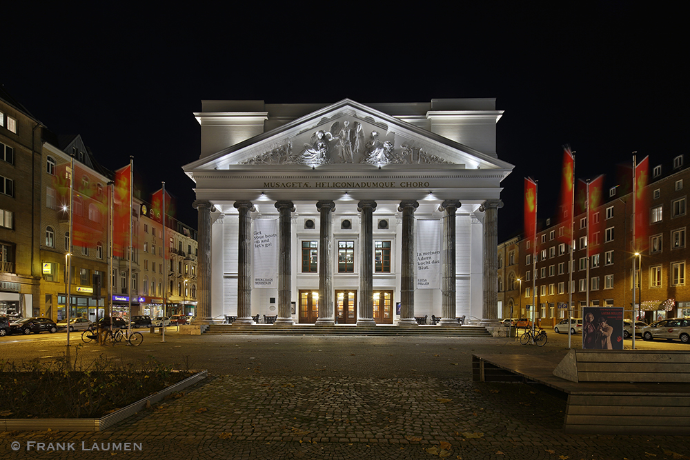 Aachen - Theater Foto & Bild | architektur, architektur bei nacht, aachen nacht Bilder auf ...