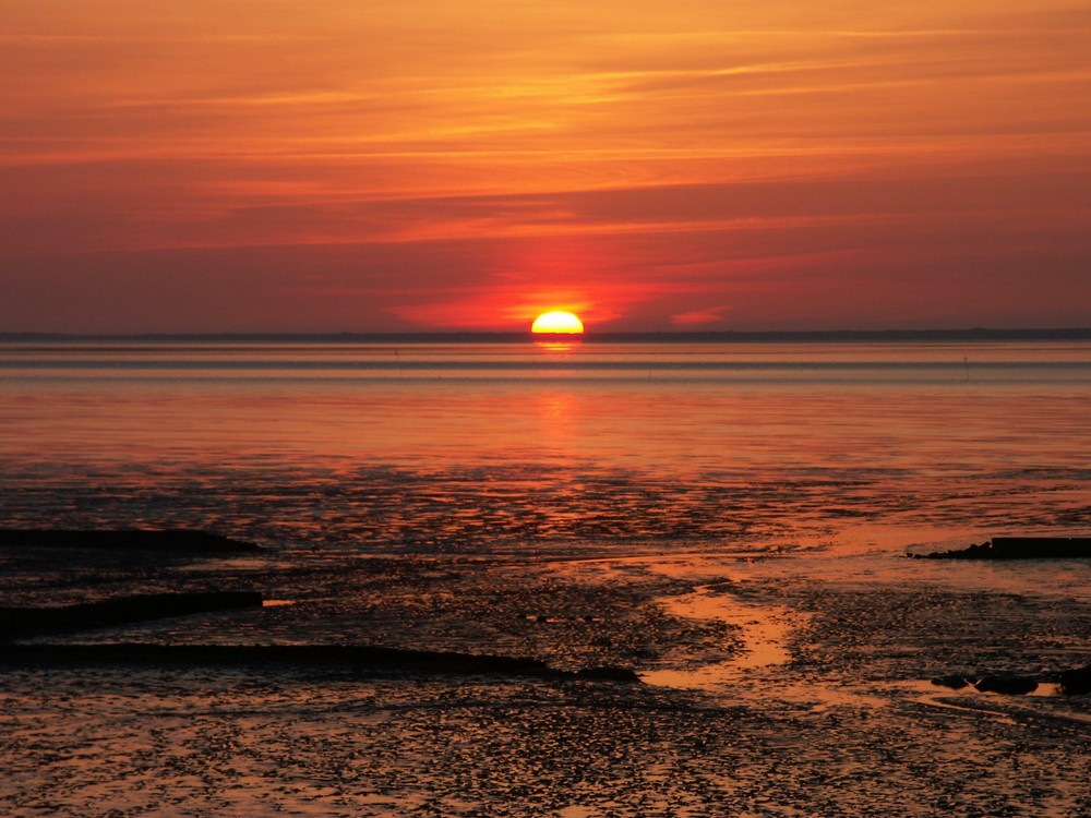 Abend am Wattenmeer Foto & Bild | landschaft, meer & strand, watt Bilder auf fotocommunity