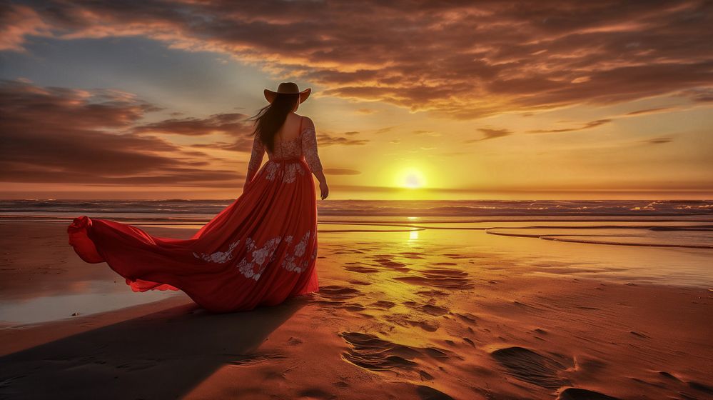 Abendrot Foto & Bild | sonnenuntergang, rot, surreal Bilder auf fotocommunity