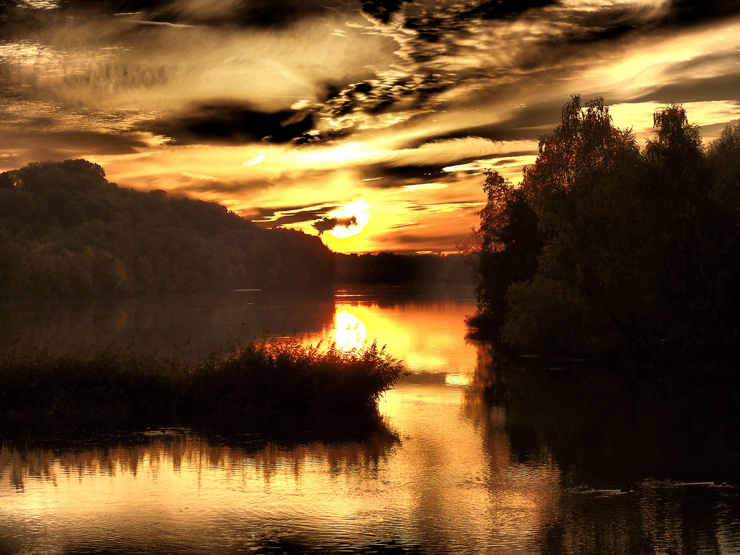 Abends am Fluß 1 Foto & Bild | archiv projekte naturchannel, 10 oktober ...