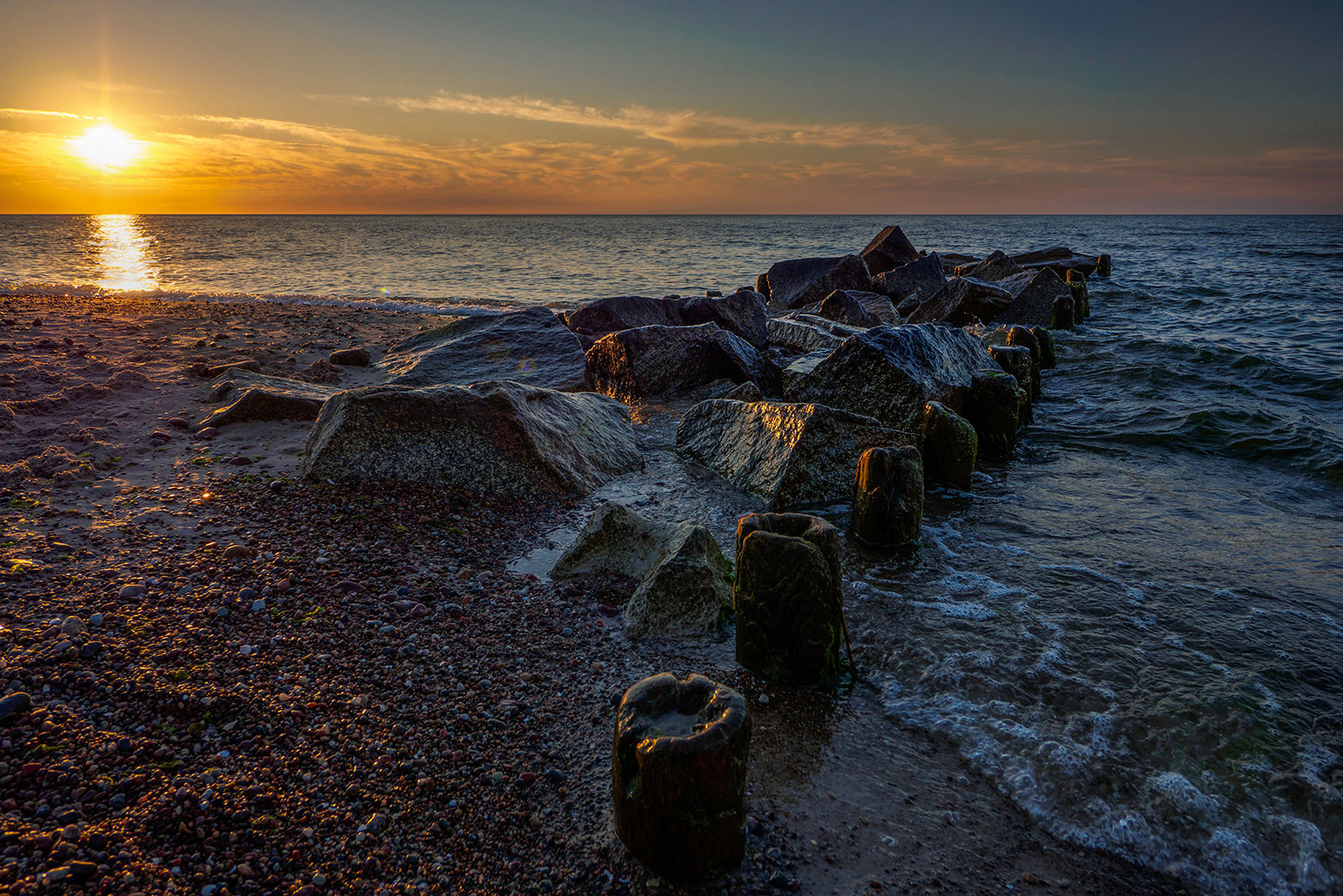 Abends am Strand Foto & Bild | landschaft, meer & strand ...