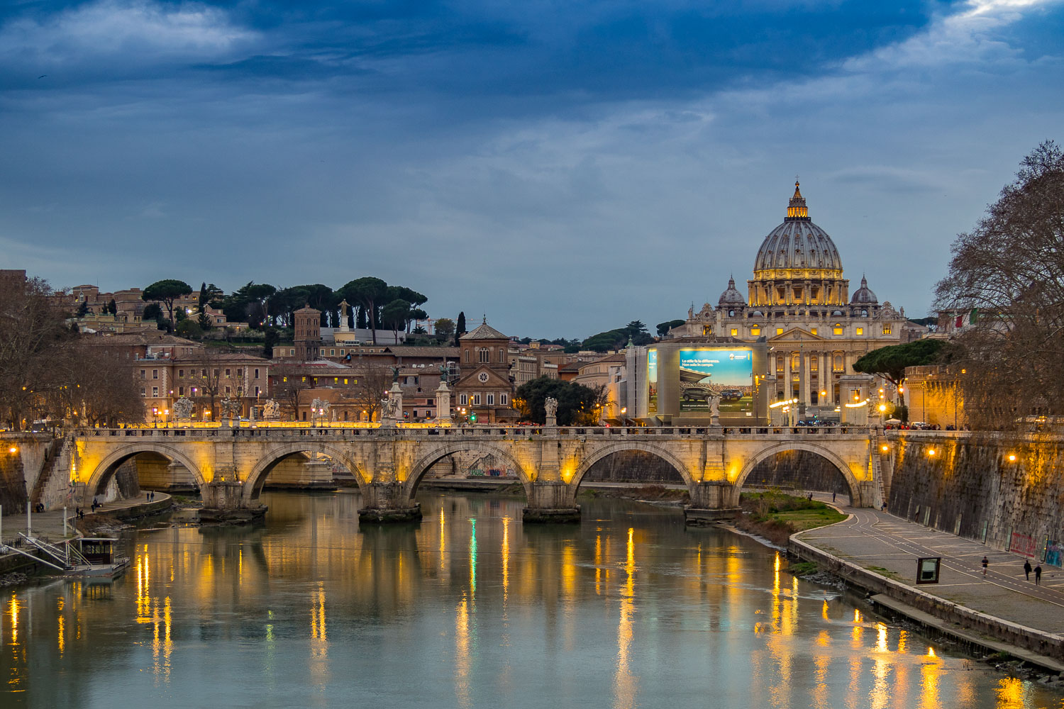 Abends am Tiber Foto & Bild | europe, italy, vatican city, s marino ...