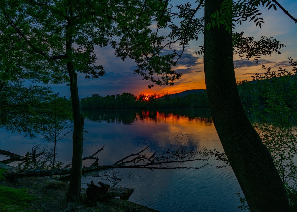 Abendstimmung am Rhein Foto & Bild | landschaft, bach, fluss & see ...