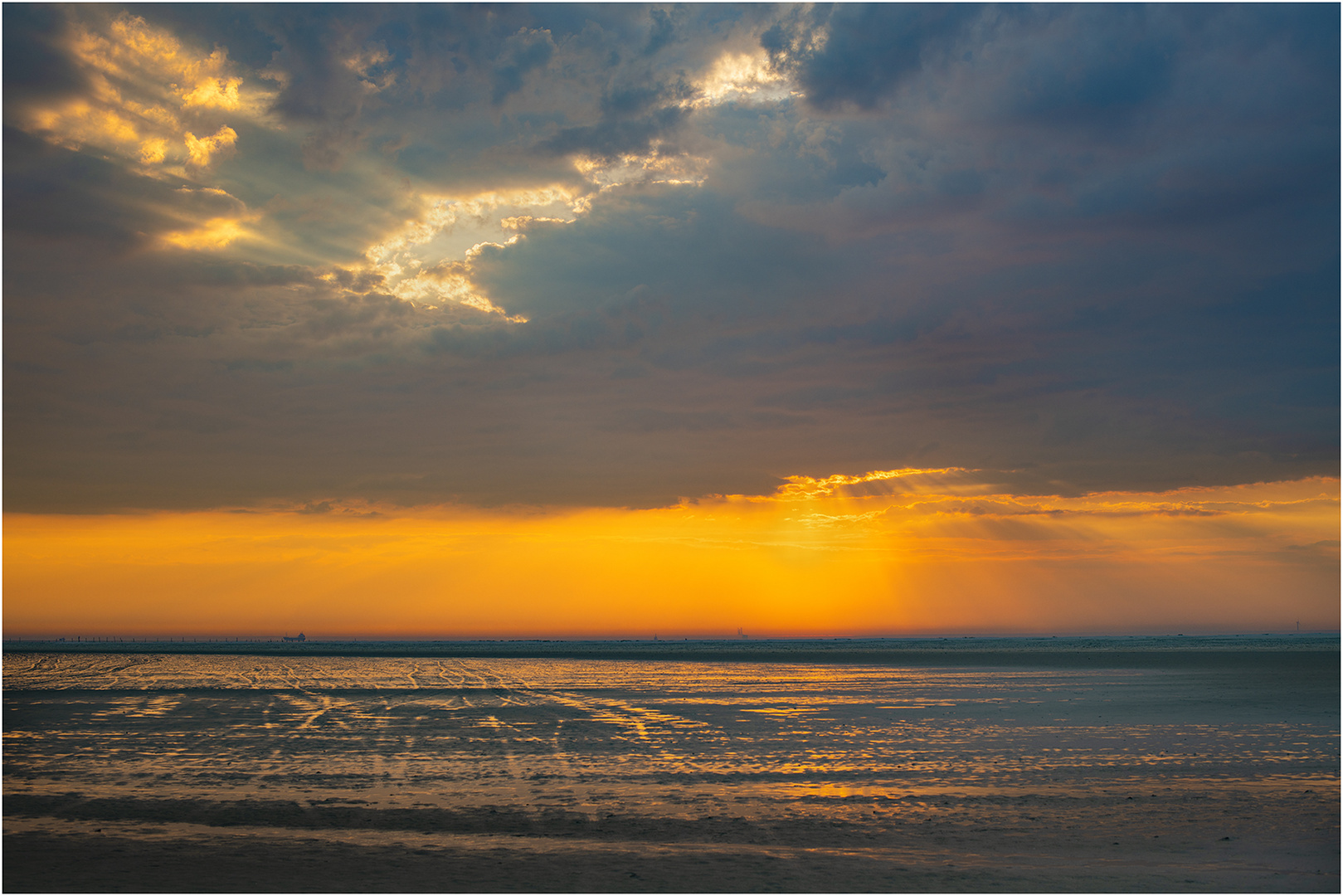 abens im Watt Foto & Bild | landschaft, meer & strand, watt Bilder auf ...