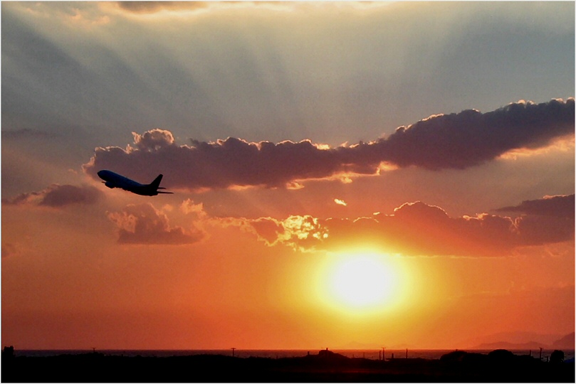 Abflug Foto & Bild | sonnenuntergänge, himmel & universum, natur Bilder ...