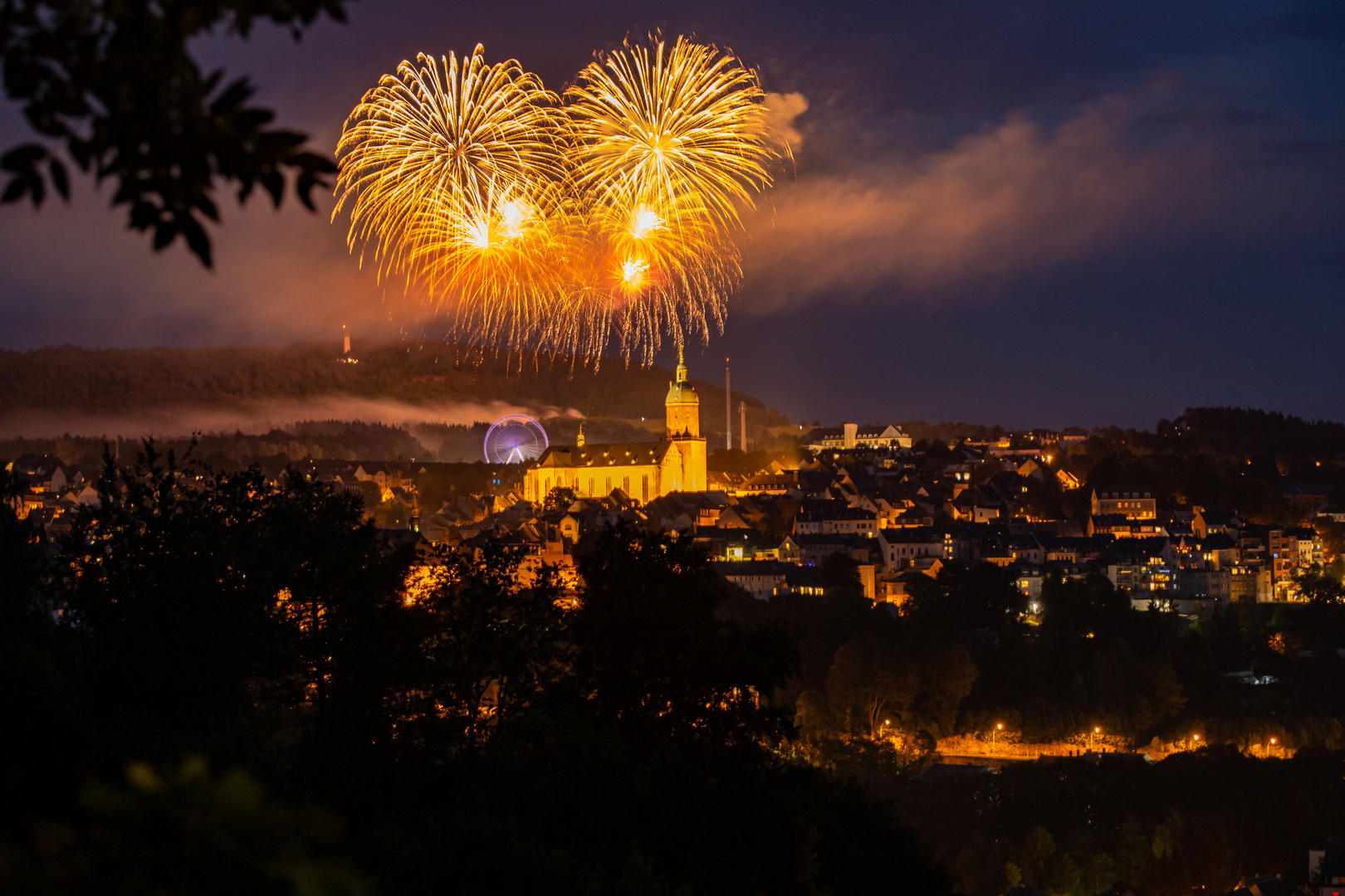 Abschlussfeuerwerk zur Annaberger Kät 2022 Foto & Bild | reportage ...