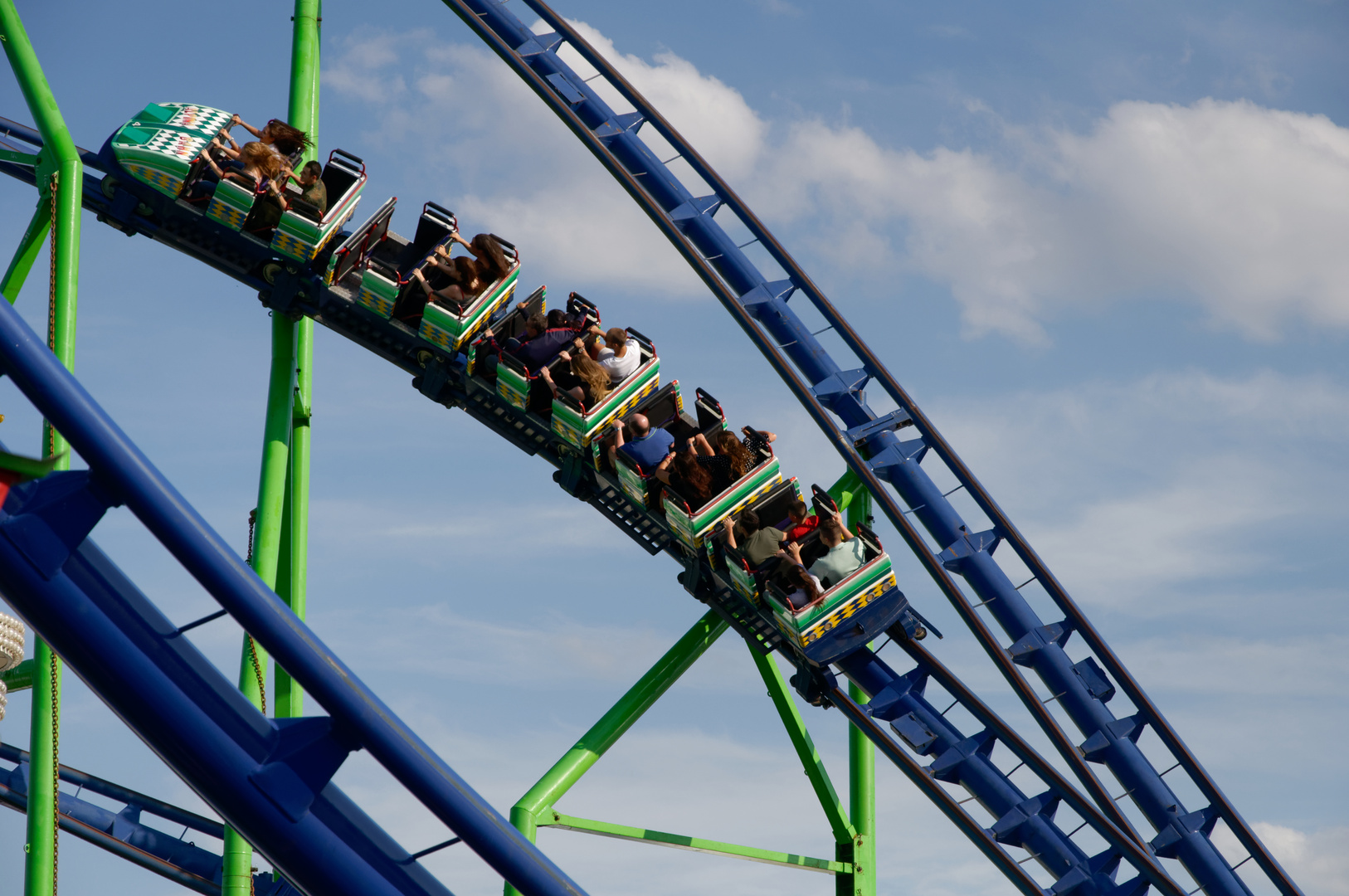Achterbahn Foto & Bild | architektur, düsseldorf, kirmes Bilder auf ...