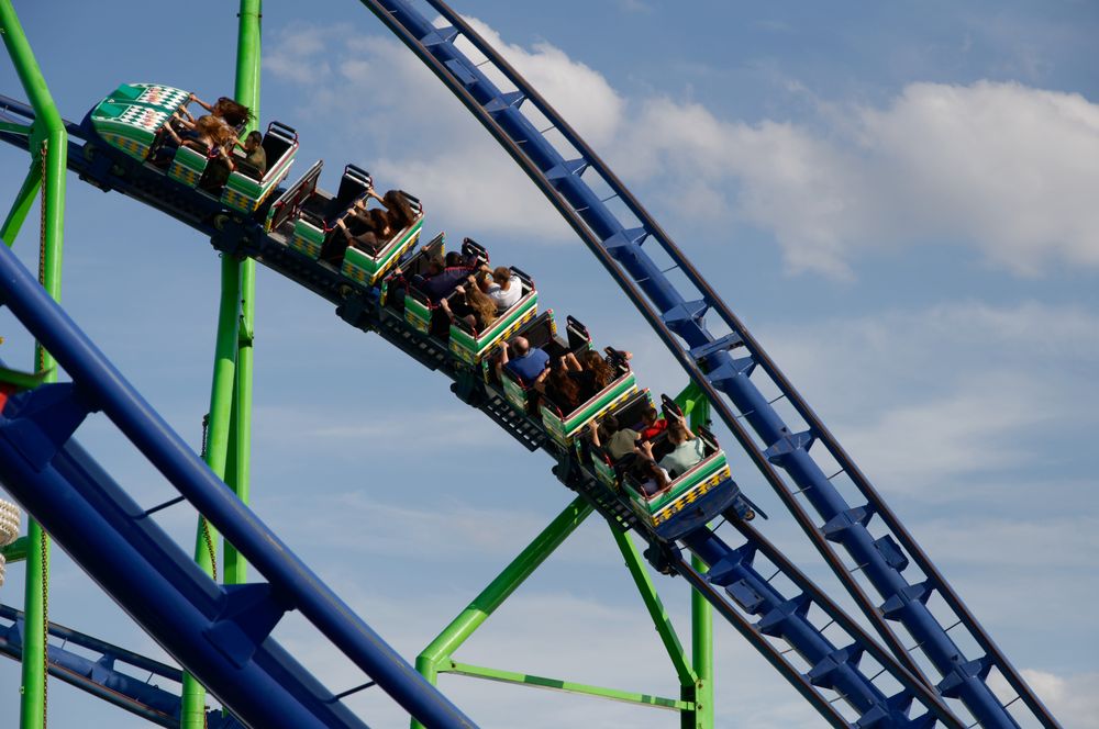 Achterbahn Foto & Bild | architektur, düsseldorf, kirmes Bilder auf ...