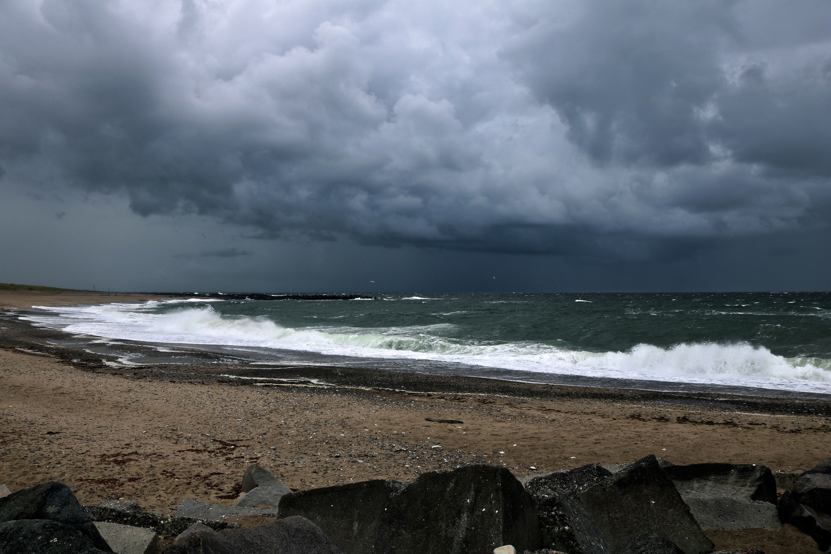 Agger - Strand im Sturm - 2 Foto & Bild | europe, scandinavia, denmark ...