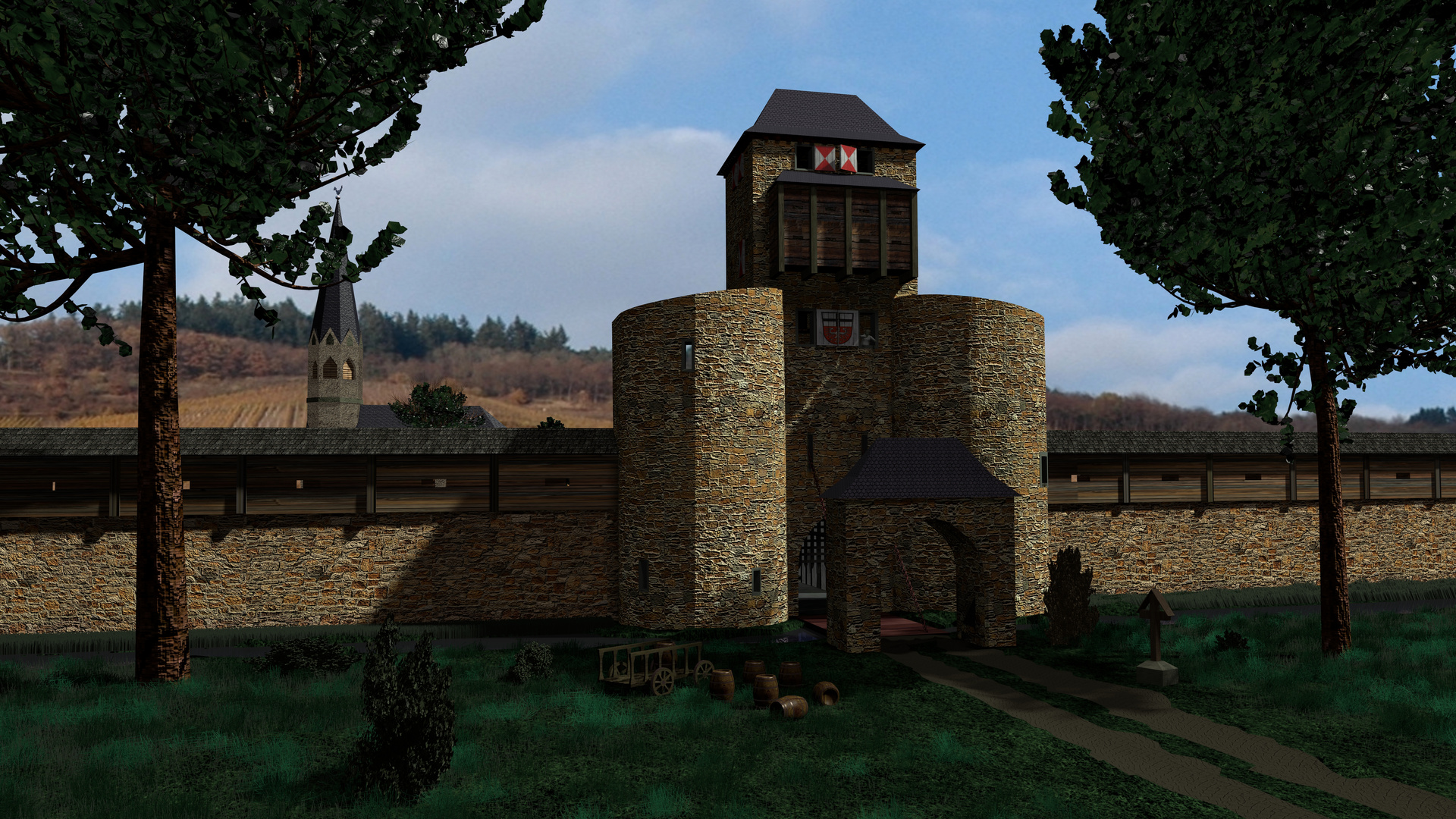 Ahrtor in Ahrweiler Foto & Bild | rendering, landschaftsrendering, ahrweiler ahrtor Bilder auf ...