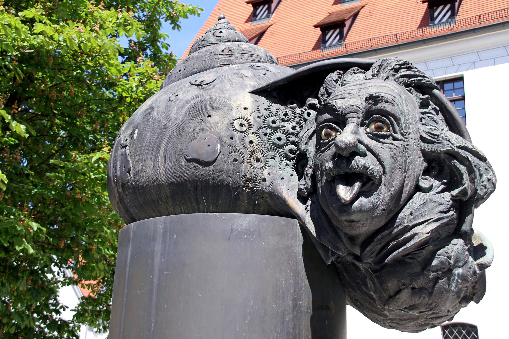 Albert Einstein Denkmal in der Altstadt von Ulm Foto & Bild ...