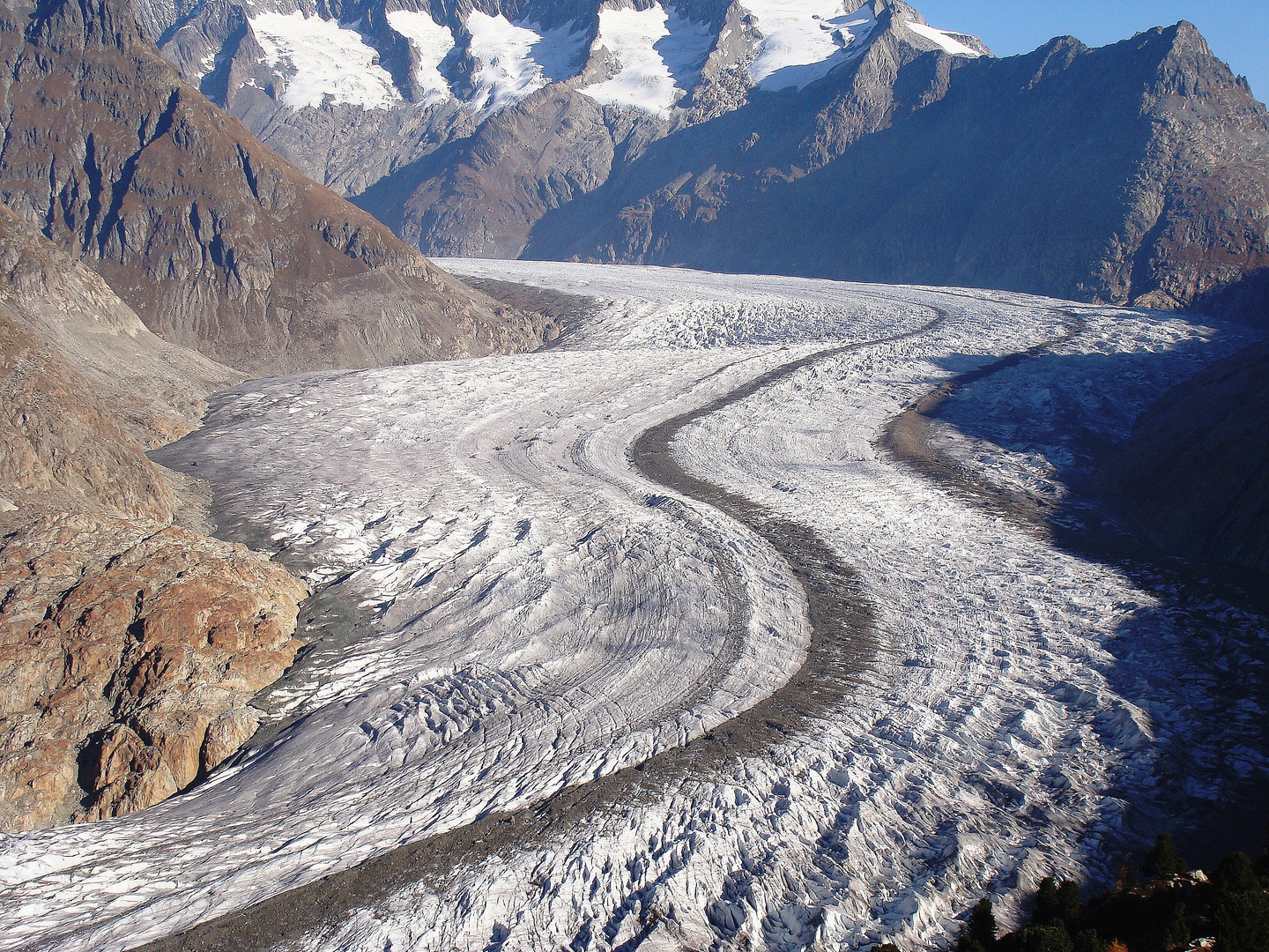 Aletschgletscher Foto & Bild | landschaft, gletscher, berge Bilder auf ...