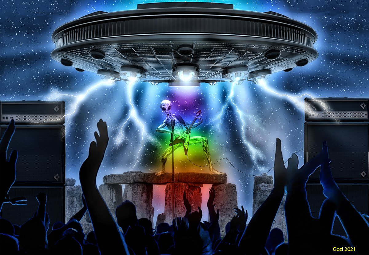 Alien-Rock Foto & Bild | composing, digiart, ufo Bilder auf fotocommunity