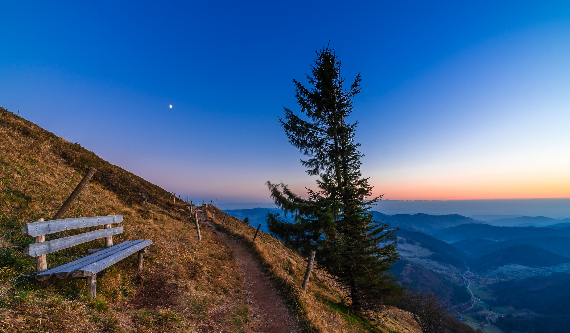 "allein" Foto & Bild | landschaft, berge, sunset Bilder auf fotocommunity