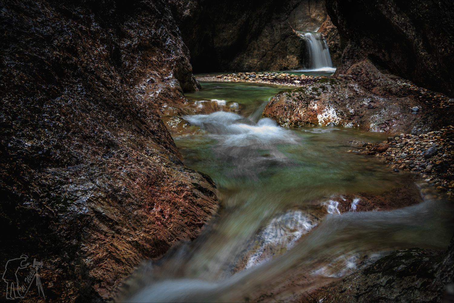 Almbachklamm Foto & Bild | landschaft, bach, fluss & see, wasser Bilder ...