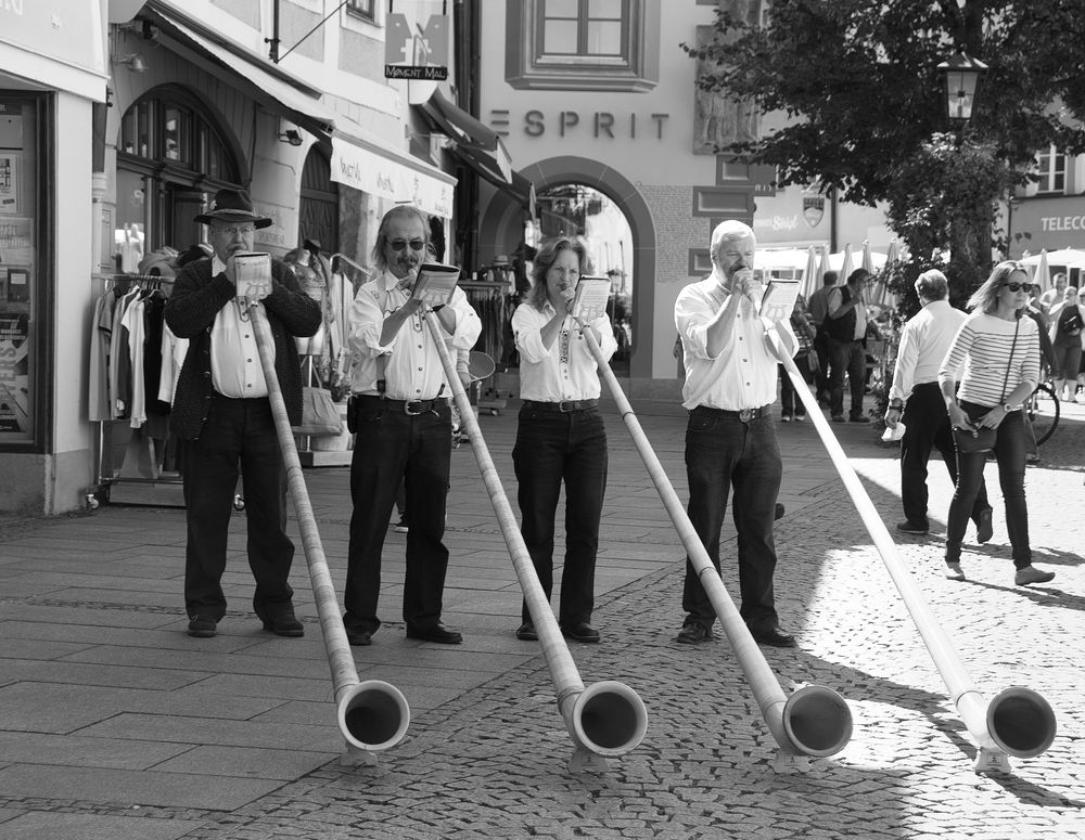 Alphörnen Quartett Foto & Bild | erwachsene menschen, streetfotografie mit menschen, projekte ...