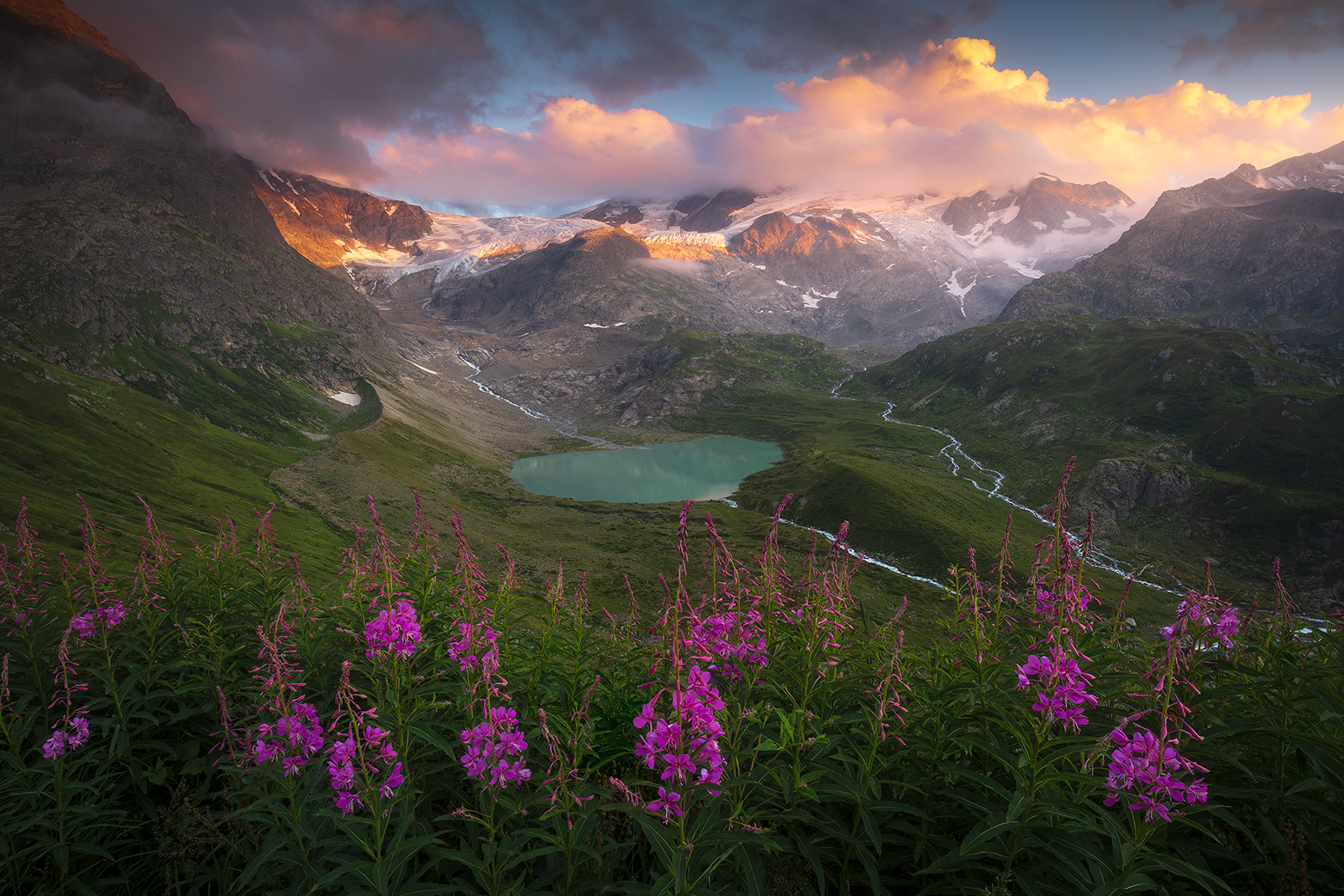 alpine summer ] Foto & Bild | nature, sunset, world Bilder auf ...