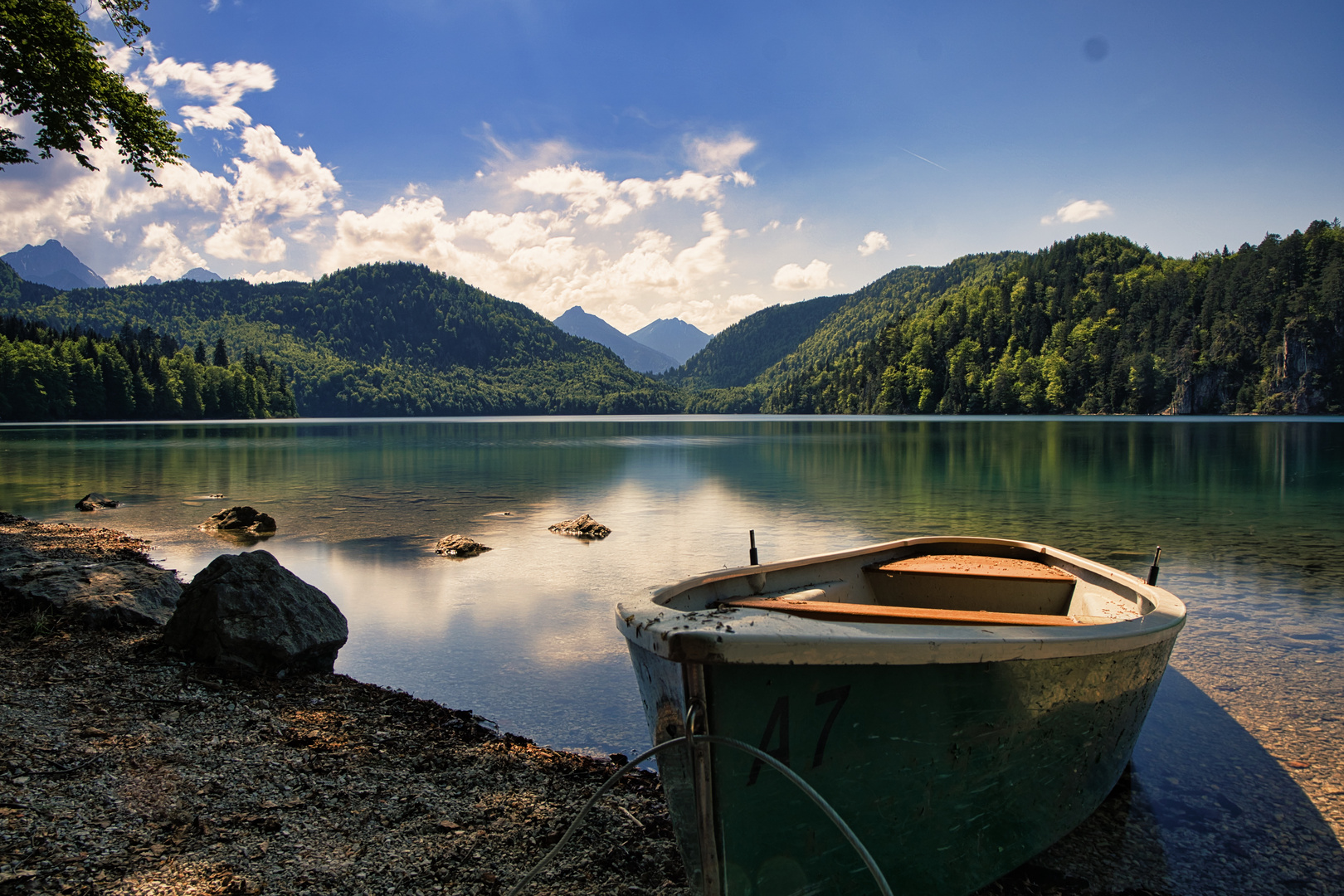 Alpsee in Bayern Foto & Bild | landschaft, bach, fluss & see, natur ...