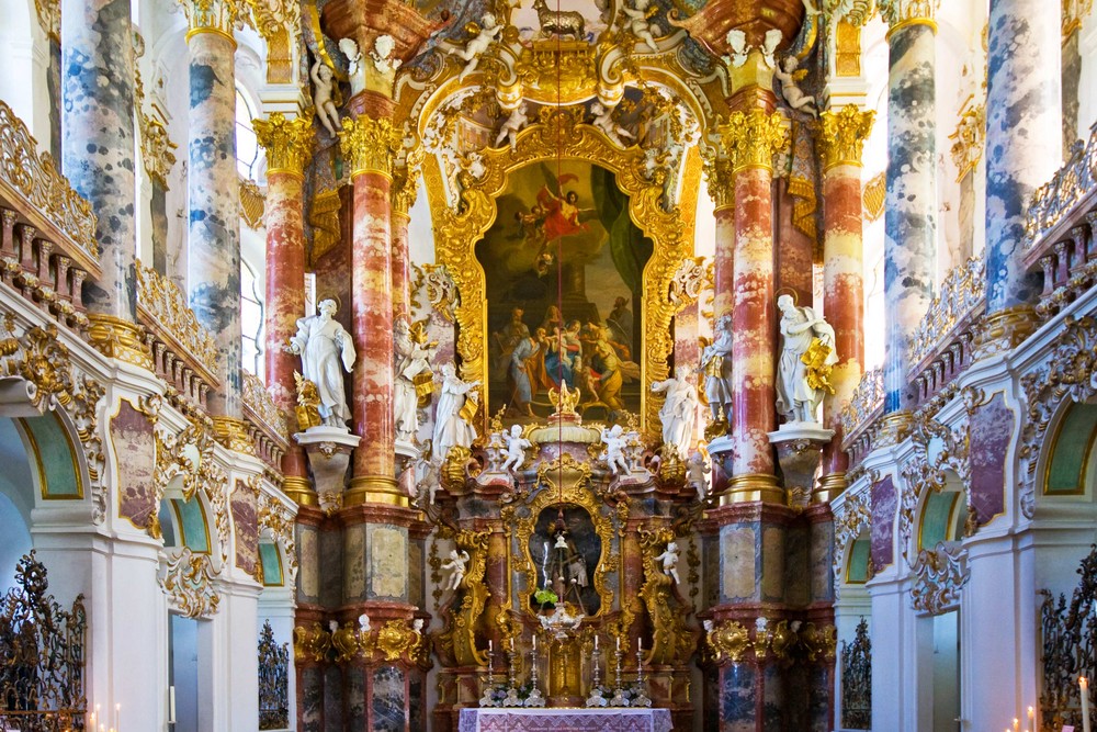 Altar Wieskirche Foto & Bild | architektur, sakralbauten, innenansichten kirchen Bilder auf ...