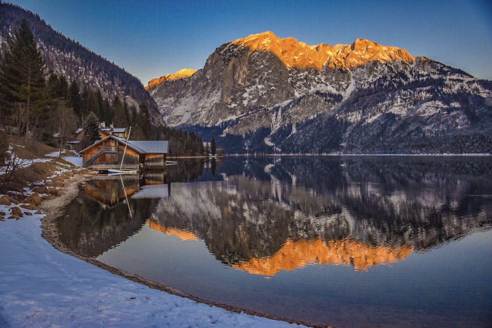 Altaussee Sunset Foto & Bild | natur Bilder auf fotocommunity