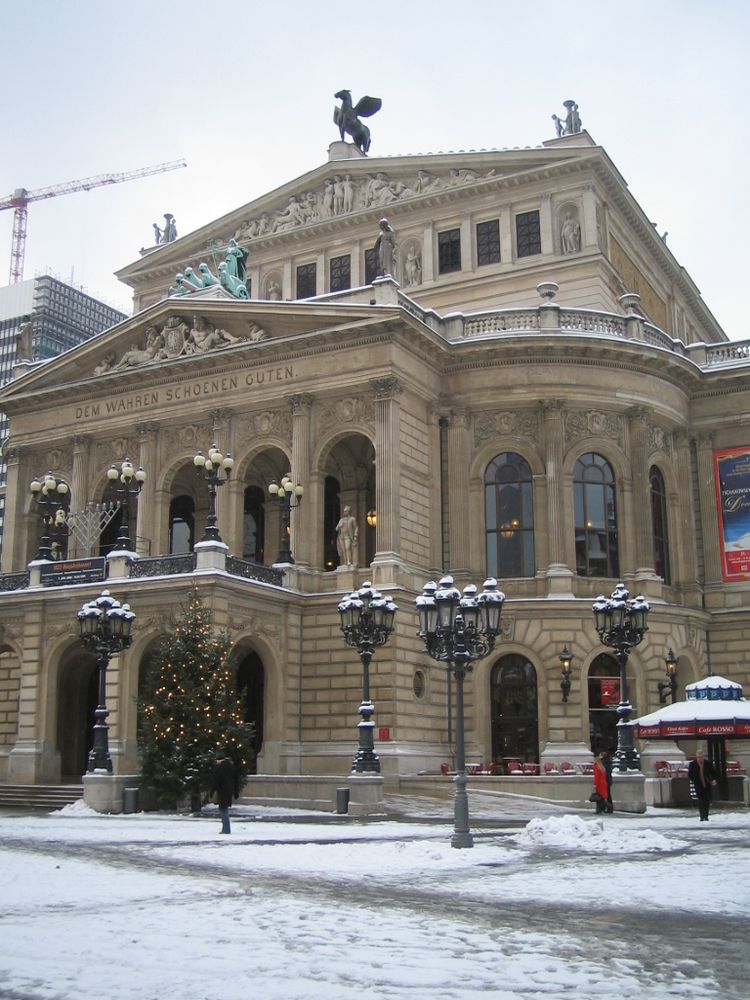 Alte Oper im Schnee Foto & Bild | deutschland, europe, hessen Bilder ...