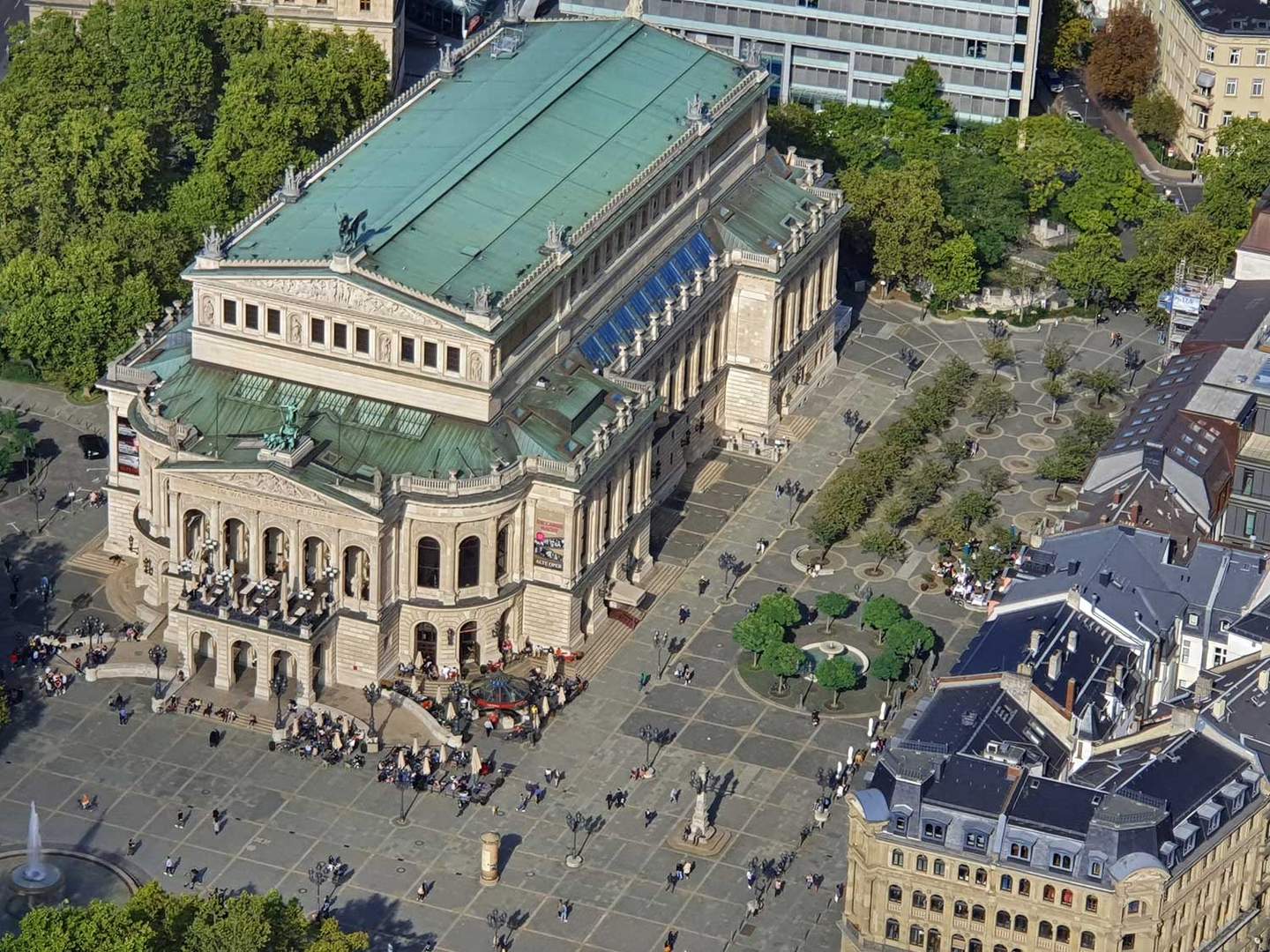 Alte Oper von oben Foto & Bild | frankfurt, main, hessen Bilder auf ...