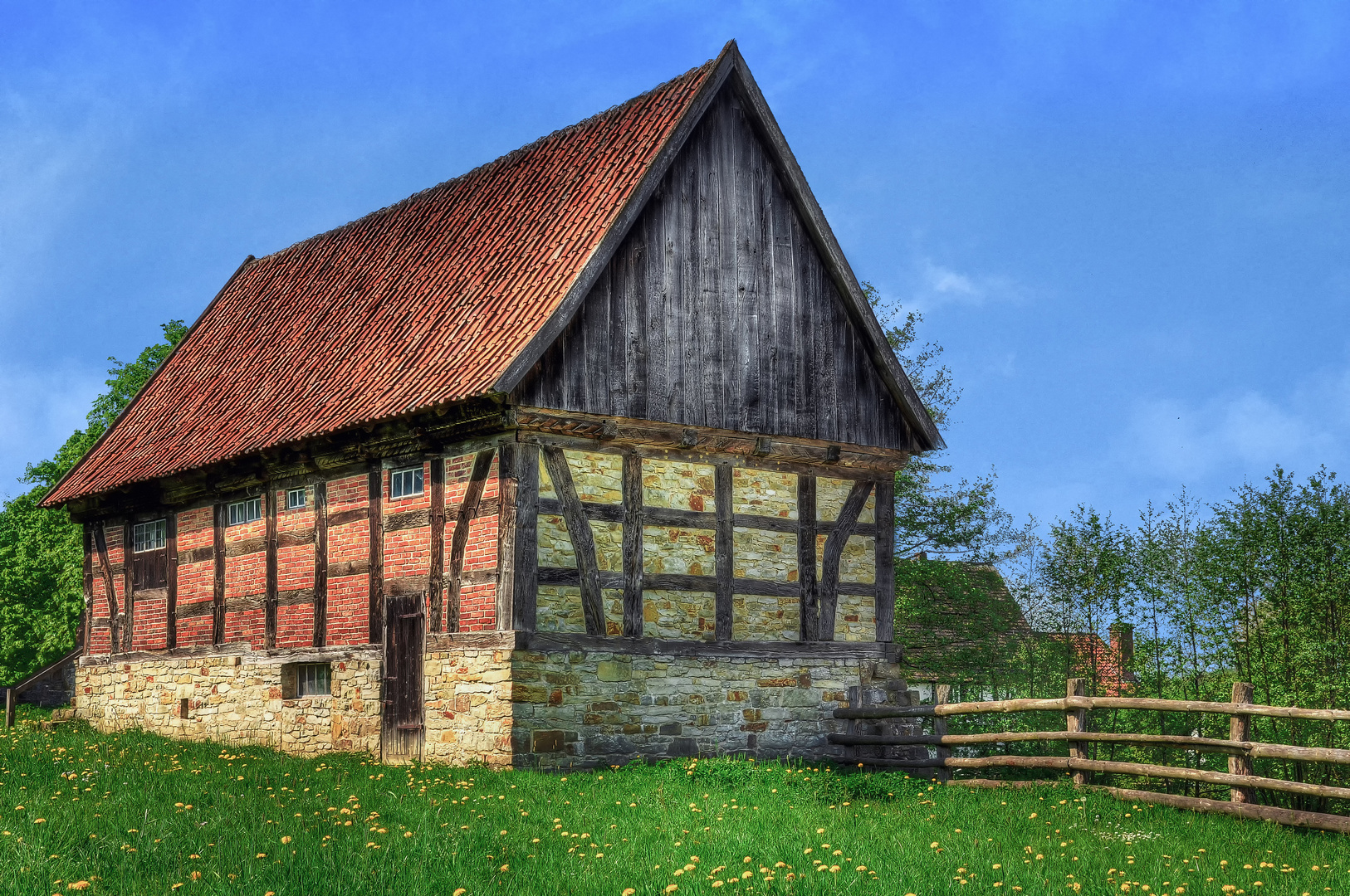 Alte Scheune Foto & Bild | natur, hdr, fachwerk Bilder auf fotocommunity