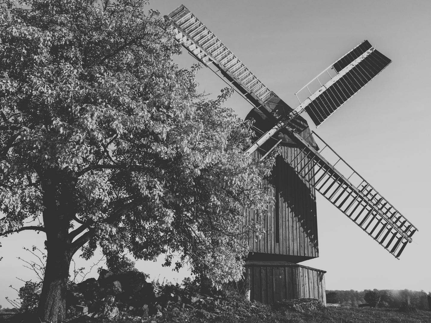 Alte Windmühle Foto & Bild | monochrom, bearbeitungs - techniken, s/w aufnahmen Bilder auf ...
