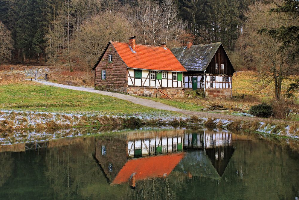 Altes Forsthaus Foto & Bild | landschaft, fachwerk, architektur Bilder ...