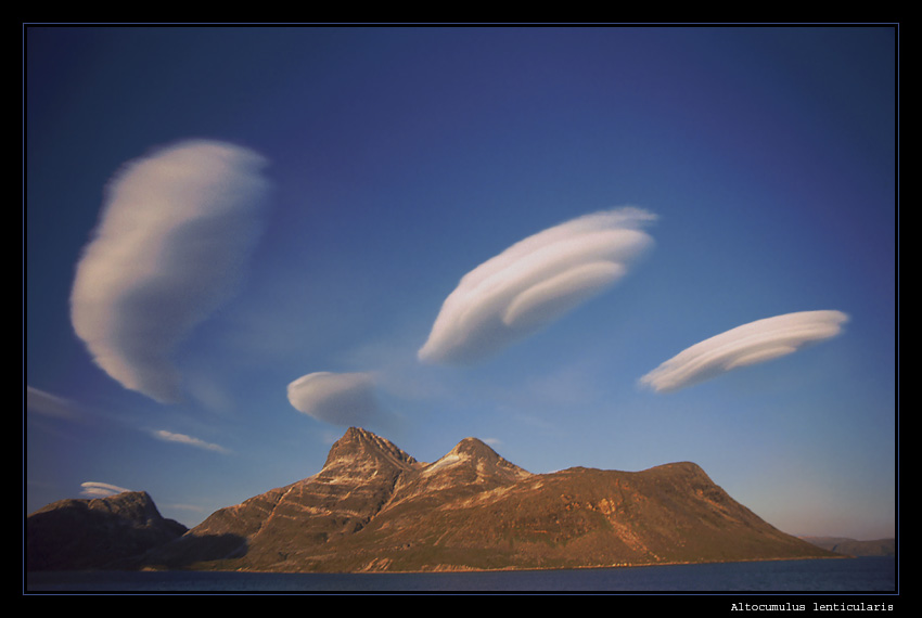 Altocumulus lenticularis - Grönland Foto & Bild | himmel, wolken ...