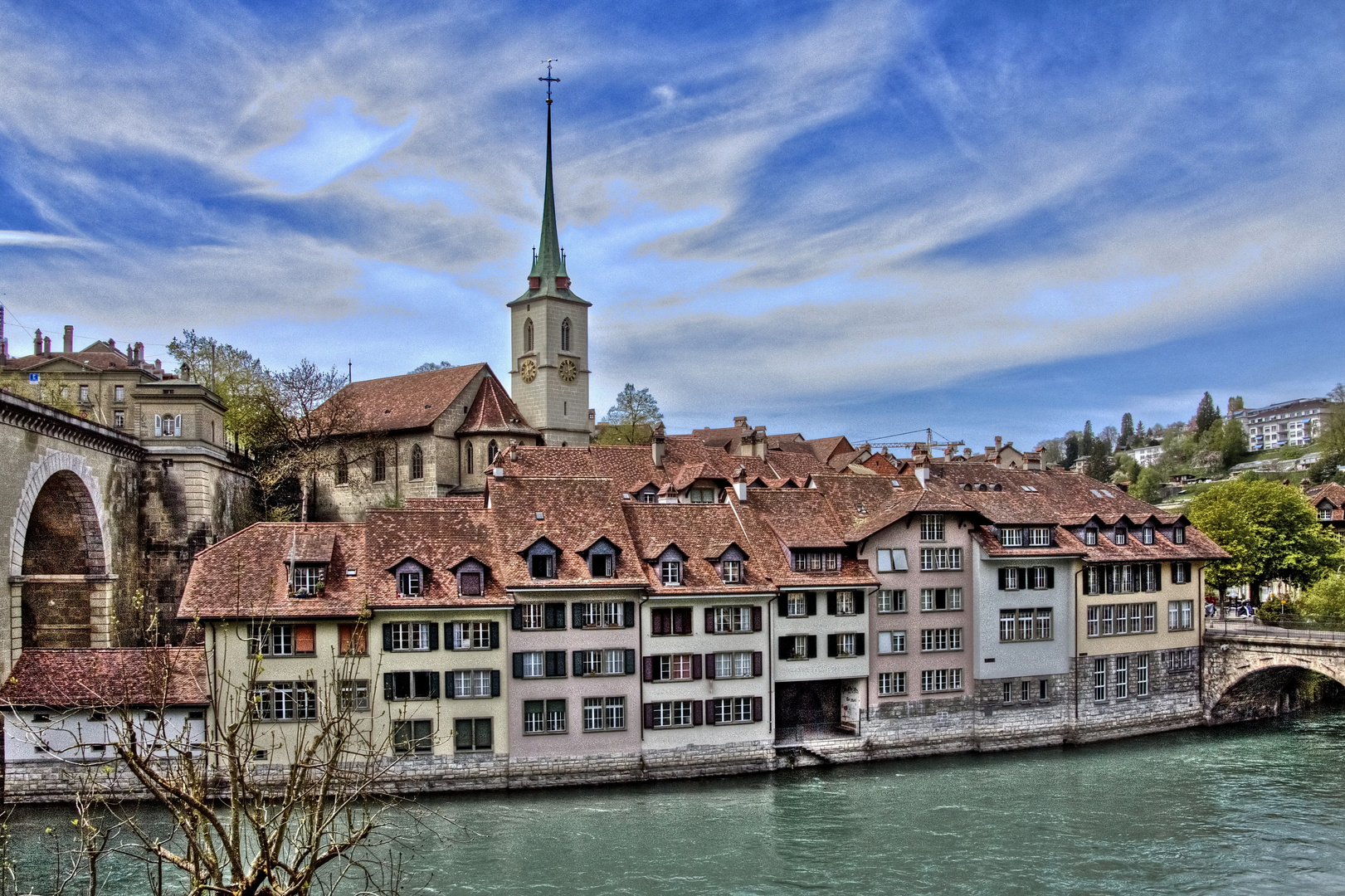 Altstadt Bern im HDR-Look Foto & Bild | architektur, stadtlandschaft ...