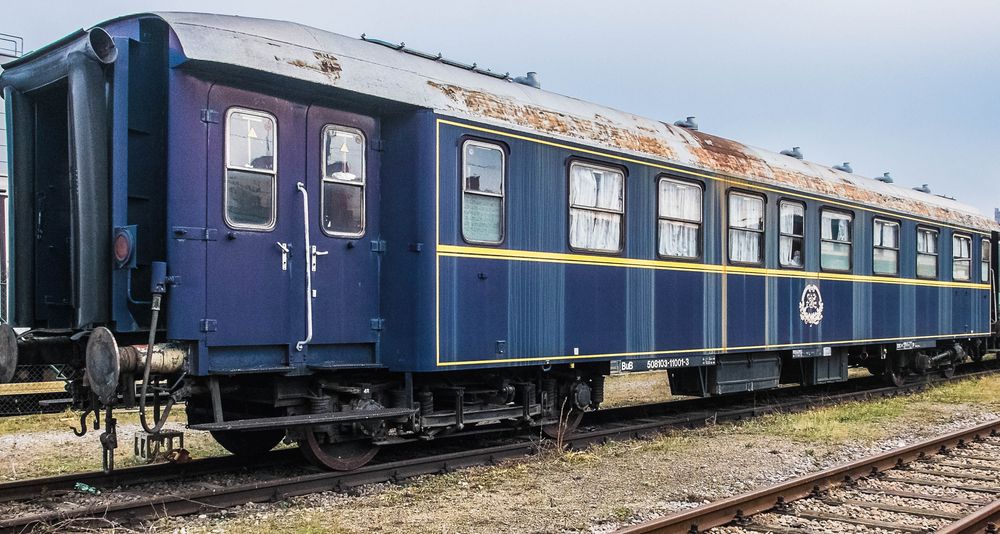 Am Abstellgleis - ein Wagon der Wagon-Lits Foto & Bild | historische ...