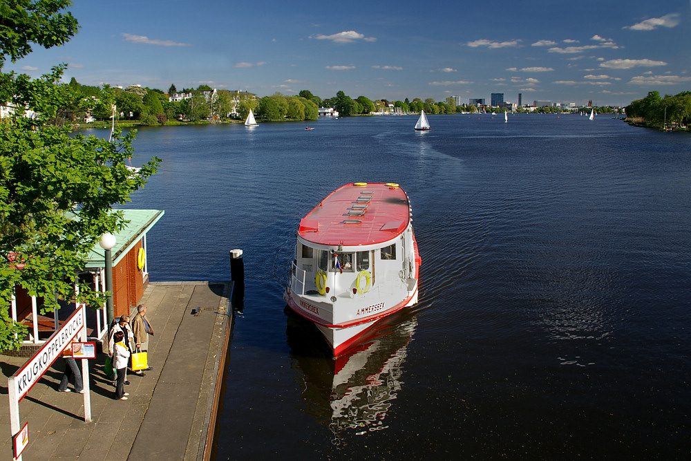 Am Alster - Anleger Foto & Bild | world, sommer, hamburg Bilder auf ...