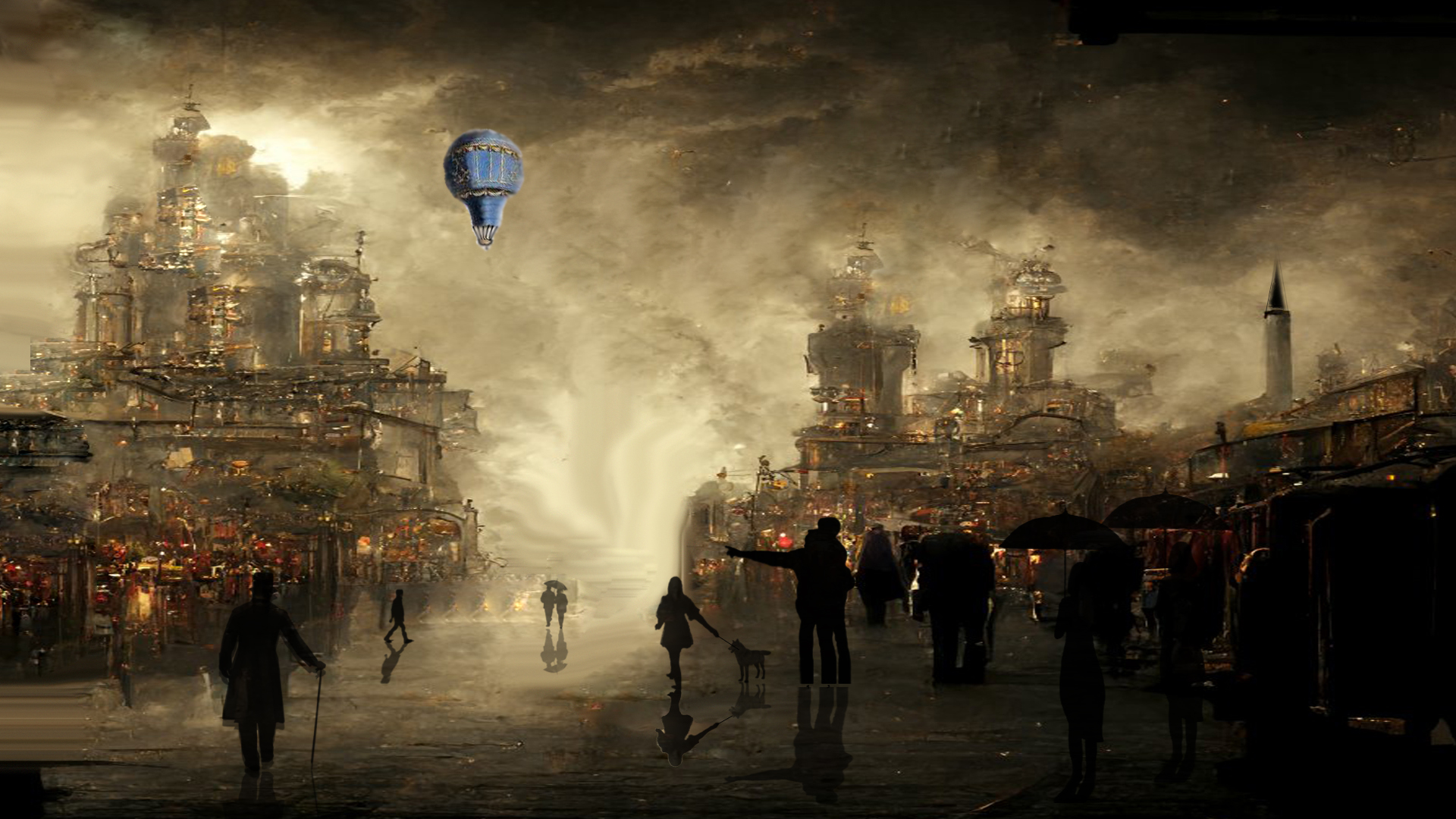 am Bahnhof Foto & Bild | fotomontage, fantasy mystery, bearbeitungs - techniken Bilder auf ...