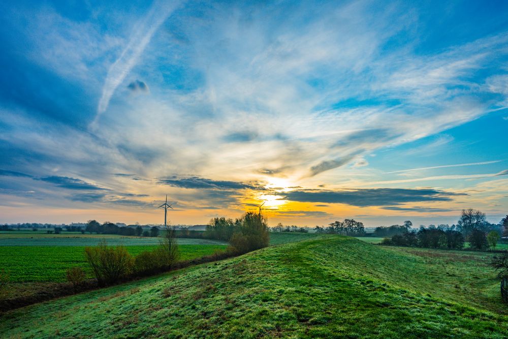 Am Deich Foto & Bild | landschaft, sonnenaufgänge, Äcker, felder ...