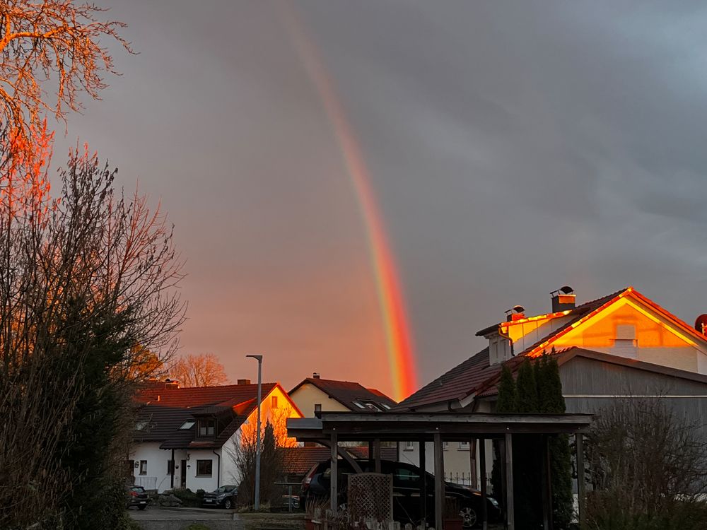 Am Ende des Regenbogens Foto & Bild | opt. phänomene der atmosphäre ...