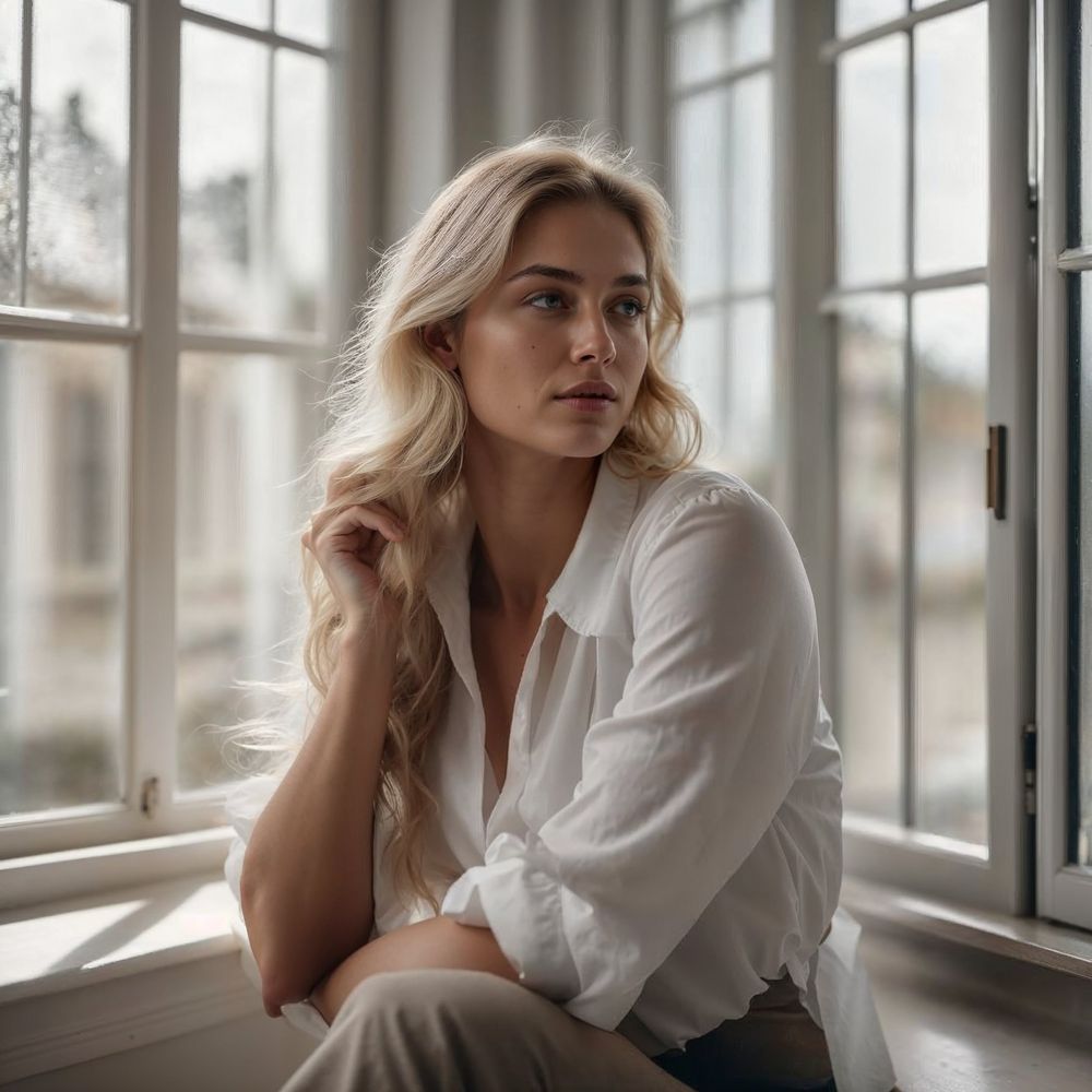 Am Fenster I (KI) Foto & Bild | ki-generierte bilder, ki - menschen, ki - portraits Bilder auf ...