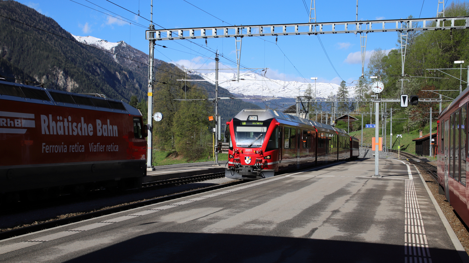 Am Gleis zwei in Filisur ....... Foto & Bild | world, schweiz, reise ...