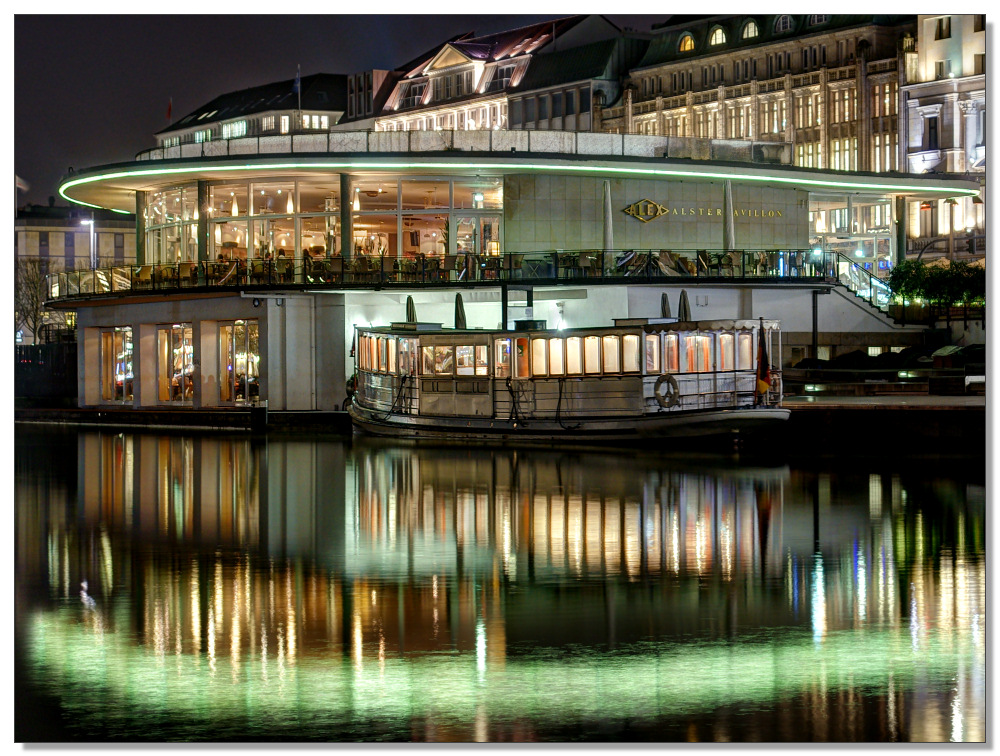 Am Jungfernstieg @ Night Foto & Bild | world, hamburg, deutschland ...