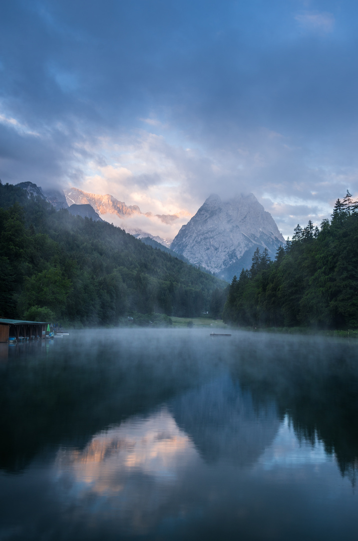 Am Riessersee Foto & Bild | landschaft, berge, wald Bilder auf ...