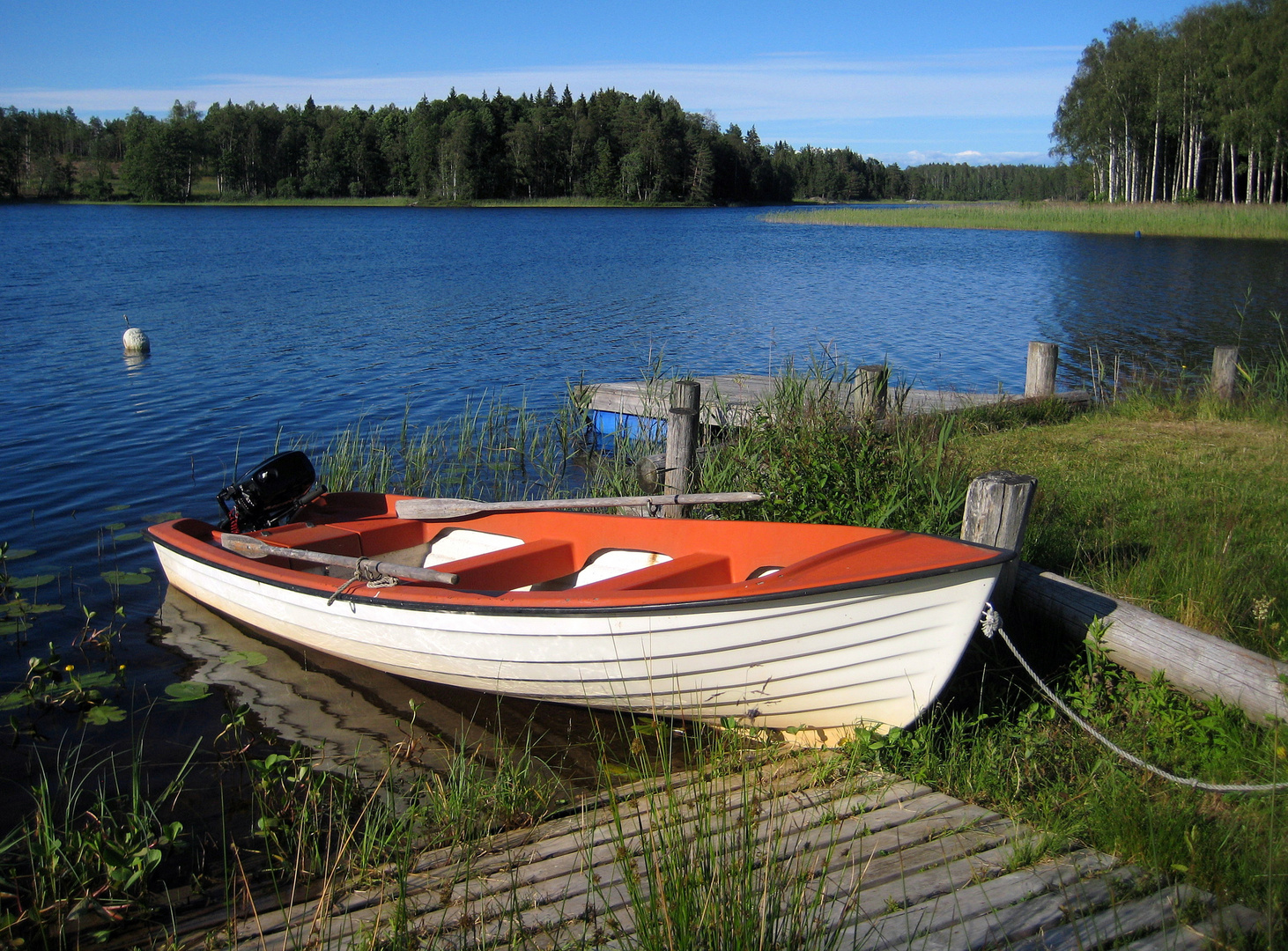 Am See Foto & Bild | landschaft, bach, fluss & see, boote Bilder auf ...