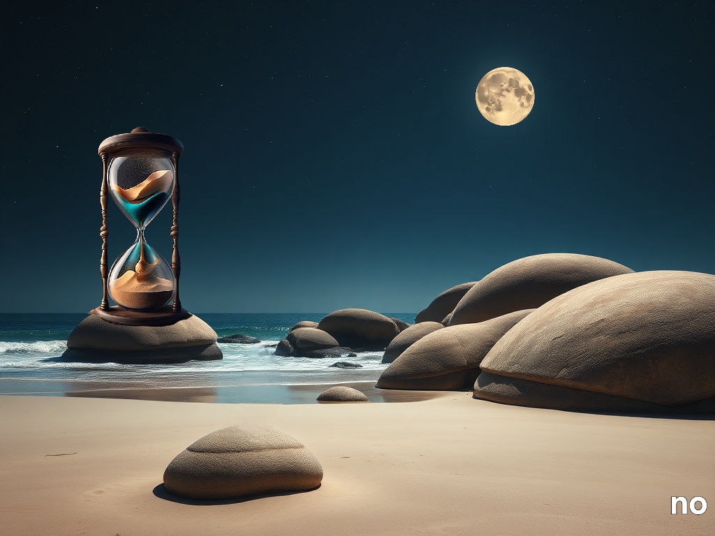 Am Strand der Zeit Foto & Bild | ki - montagen, ki - fantastisches, surreal Bilder auf fotocommunity