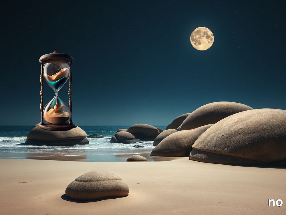 Am Strand der Zeit Foto & Bild | ki - montagen, ki - fantastisches, surreal Bilder auf fotocommunity