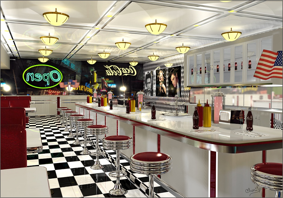 american diner Foto & Bild | rendering, stillleben objekte, geheim ...